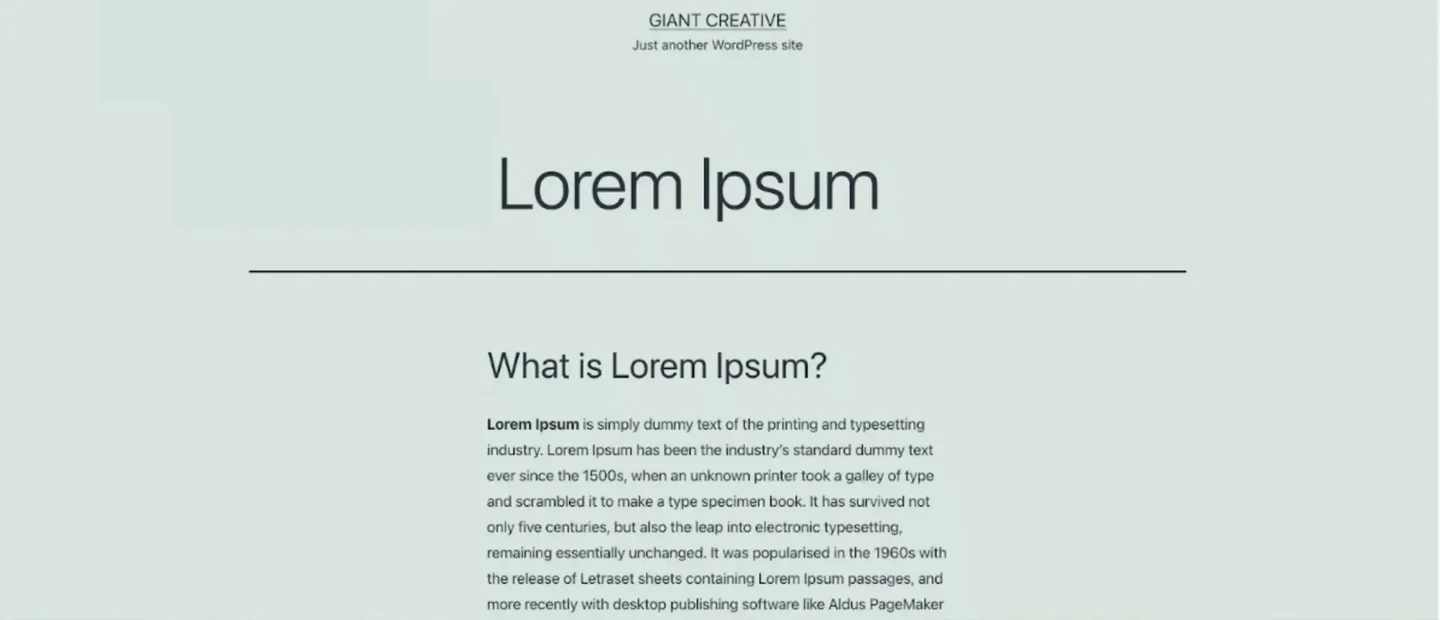 How to center titles in WordPress? | GIANT Creative